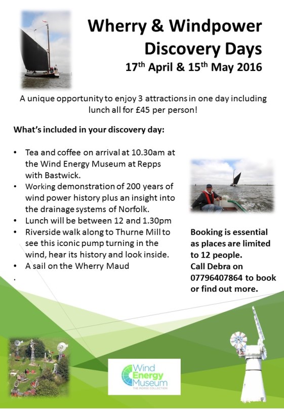 March Wherry Days | Wind Energy Museum
